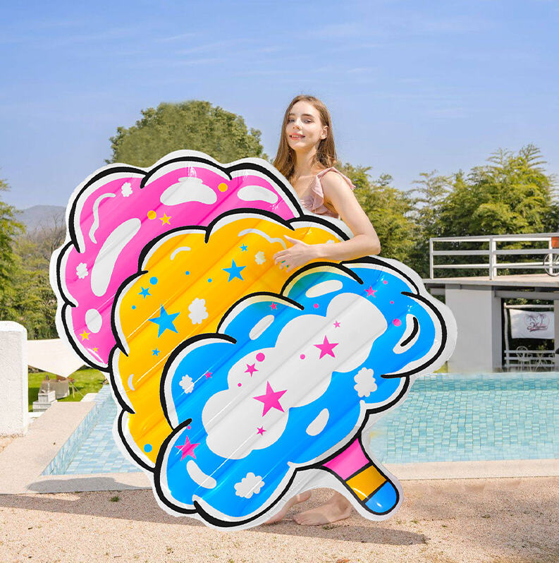 Giant Inflatable Cotton Candy Pool Float Outdoor Water Floating Raft | POOL FLOATS
